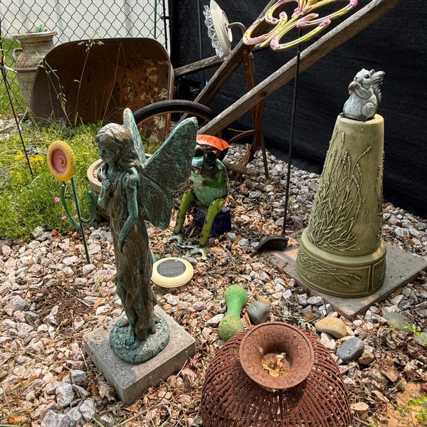 Cement Rabbit, Garden Rabbit, Concrete Rabbit, Cement Figurine, Rabbit ...