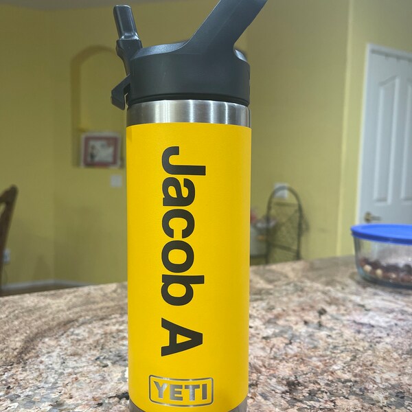 Personalized Vinyl Decal for Water Bottle Monogrammed Stainless Bottle ...