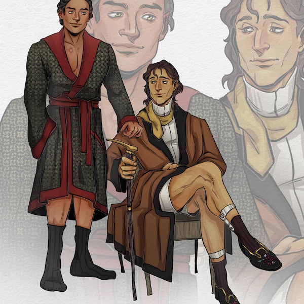Couple Art Commission | Dnd Fantasy Custom Illustration, Unique Digital ...