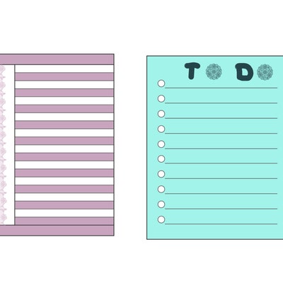 Vintage Torn Paper Digital Stickers Set Sticky Notes, Washi Tapes ...