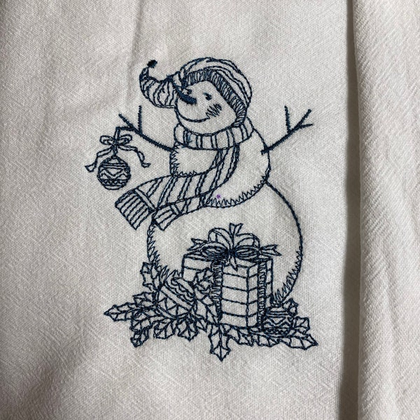 Redwork Snowman Christmas Holiday Machine Embroidery Designs Pack ...