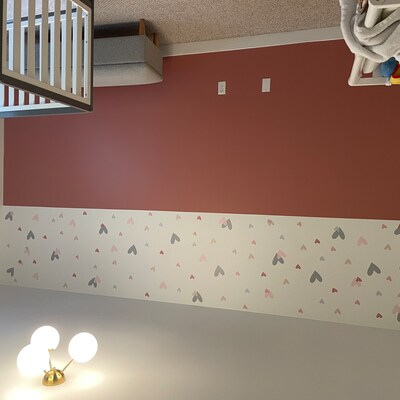 Muted Multi-color Heart Decals Heart Wall Decals Heart - Etsy