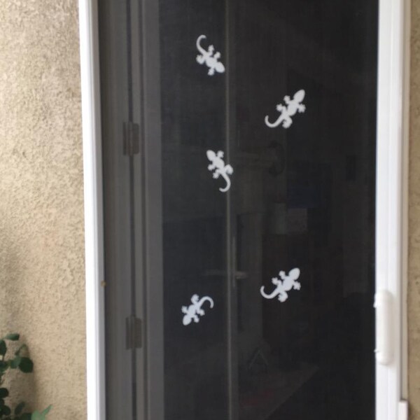 Retractable Screen Door Decals - 5 per Pack - Prevent Collisions Into ...