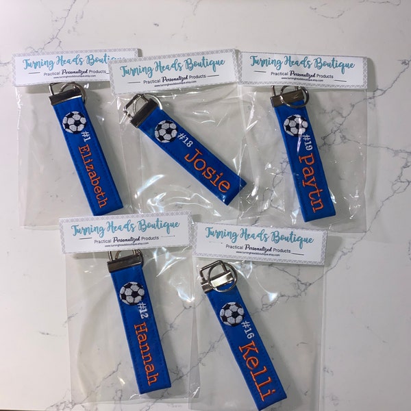 Personalized Sports Tag / Sports Keychain / Monogrammed Key Fob ...
