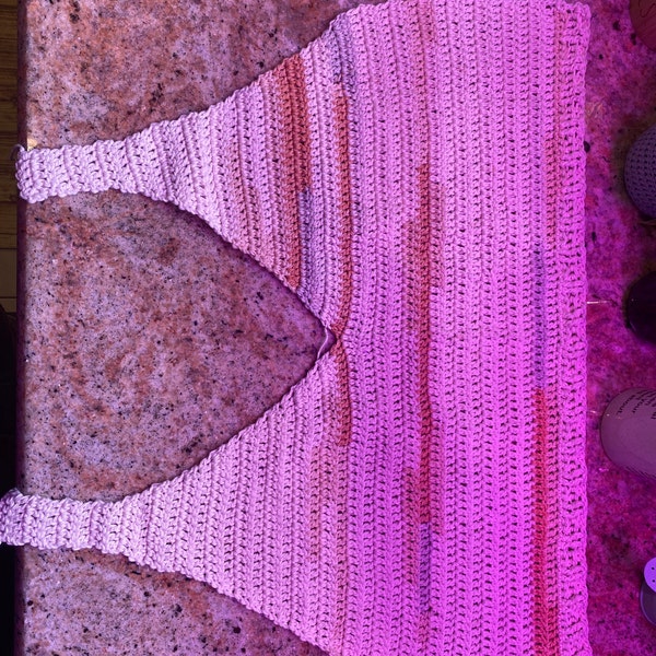 Crochet Tank Top Pattern Modern V-neck Tank Top Easy Summer Top DIY ...