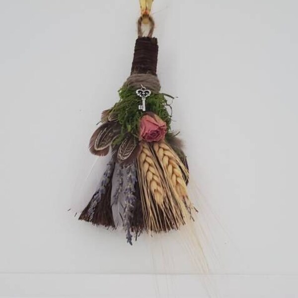 Floral Besom, Altar Broom, Pagan Decor. Witchy Home Decor. House ...