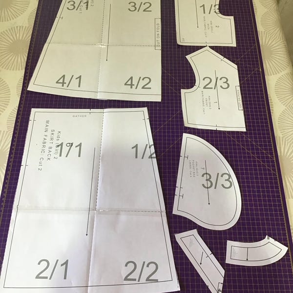 Midi Prom Dress Sewing Pattern, V Neck Dress Pattern, Cocktail Dress ...