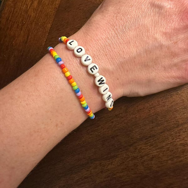 Pride Bracelets // Pride Flag Bracelets // Pride Month Bracelets // Beaded Bracelets // Beaded ...