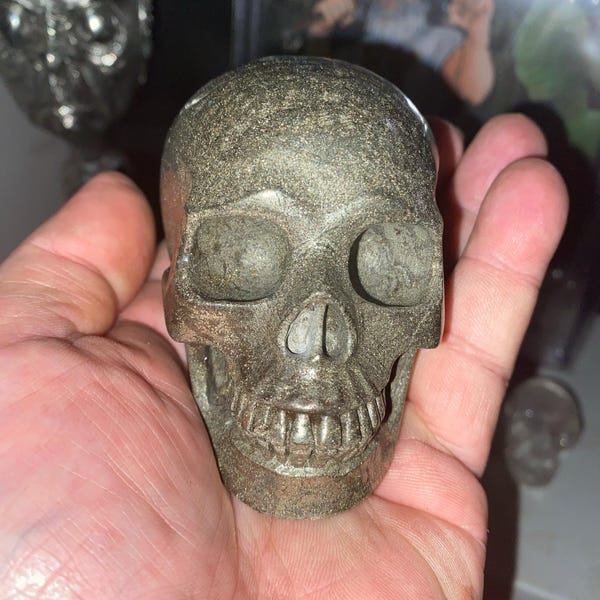 Skullis Crystal Skull, Gemstone Super Realistic! Lifesized 7.0" New ...