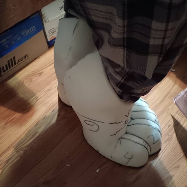 DIGITAL Digitigrade Fursuit Feet Paws Pattern for Fursuits PDF Download ...