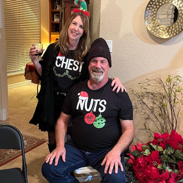 Chest Nuts Christmas Sweatshirts Couples Christmas Shirts Family ...