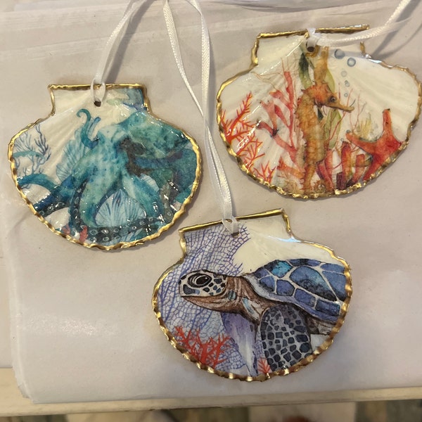 Blessed Decoupage Shell and Blessing Beads - Etsy