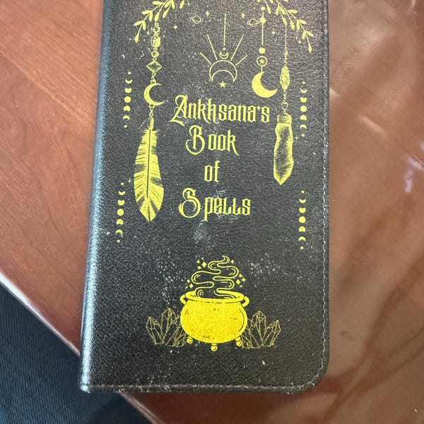 Custom Book Phone Case Wallet, Personalized Vintage Book Galaxy iPhone ...