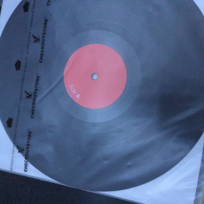 Vintage Vinyl Record Label Template for Wedding Guestbook - Etsy