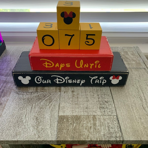 Beach Vacation Countdown, Beach Vacation Countdown Blocks, Custom ...