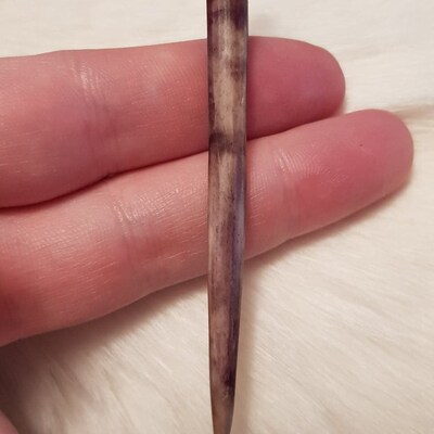 Bone Needle Dyed With Plants for Nalbinding. Archaic Style and Natural ...