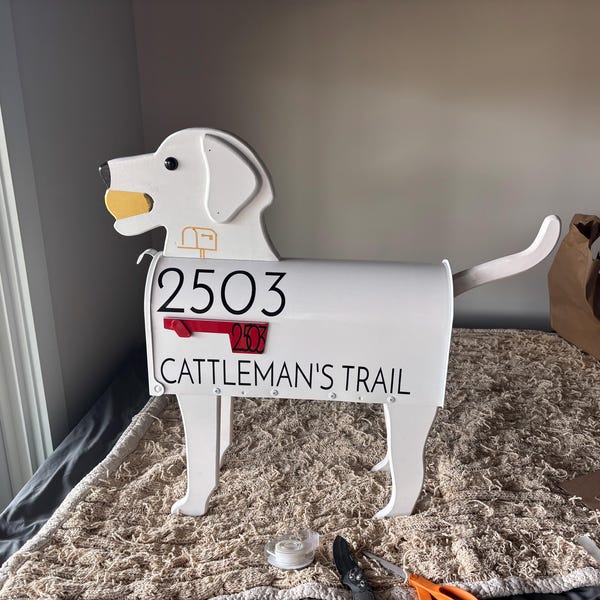 Personalized Mailbox Address Decal - Custom Vinyl Decal for Mailboxes ...