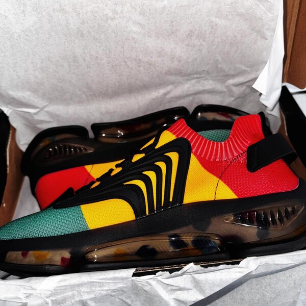 Rasta Shoes for Men & Women Custom Rastafarian Sneakers Jamaica ...