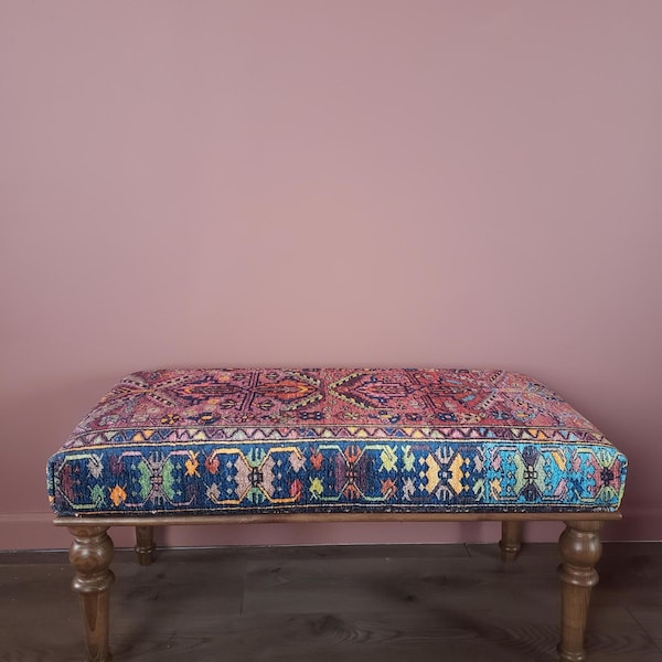 Ottoman Bench, Dining Table Seat, Piano Bench, Bedroom Seat, Handmade ...