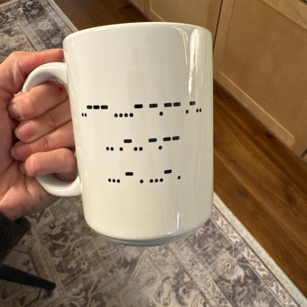 Morse Code Mug CUSTOM PHRASE | Ham Radio | Gift for Soldier | Gift for Him | Unique Gift ...