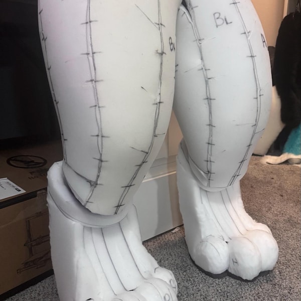 Hollow Foam Slim Toon Digi Leg Pattern - Etsy