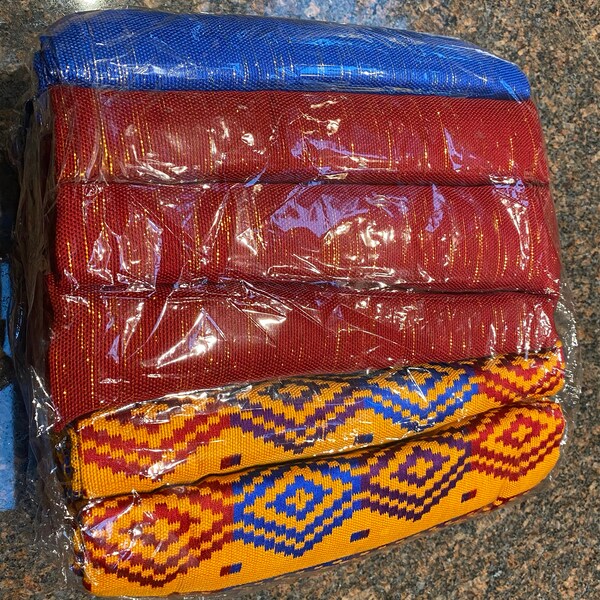 Ghana Handwoven Kente Fabric/kente Cloth Called Fatia Fata Nkrumah - Etsy