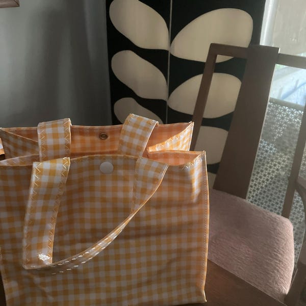 Beth's Black Polka Dot Oilcloth Car Trash Bag Receptacle Storage ...