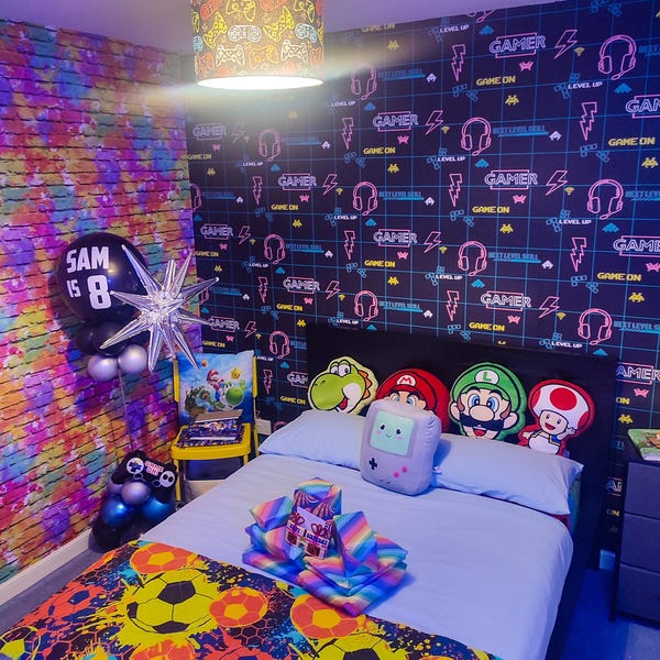 Games Controller, Gaming Fabric Ceiling Light Shade or Table Lampshade ...