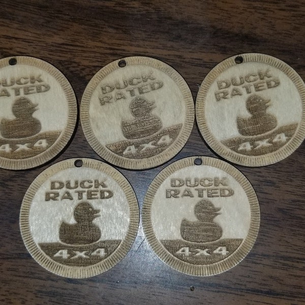 Duck Rated 4x4! Wood Tags and Rubber Ducks for Jeep Owners - Etsy