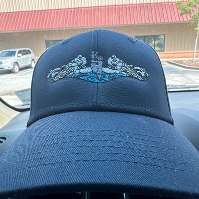 USS Trepang SSN-674 Ball Cap Submarine Silver Dolphins US Navy Sub ...