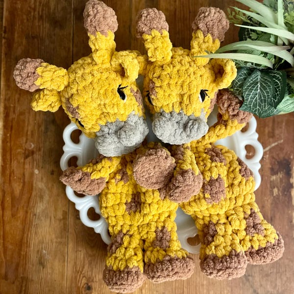 Gentry the Baby Giraffe Crochet Pattern | No Sew Low Sew Crochet ...