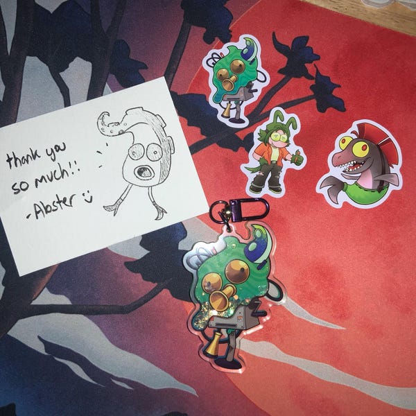 B GRADE Splatoon Tartar and Smollusk Liquid Shaker Keychains - Etsy