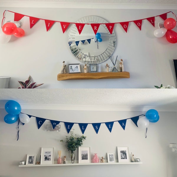 Liverpool Printed Bunting - Red Flags With White Print Liverpool F.c ...