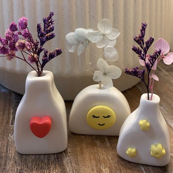 Personalised Mini Vase / Custom Tiny Vase / Miniature Vase ...