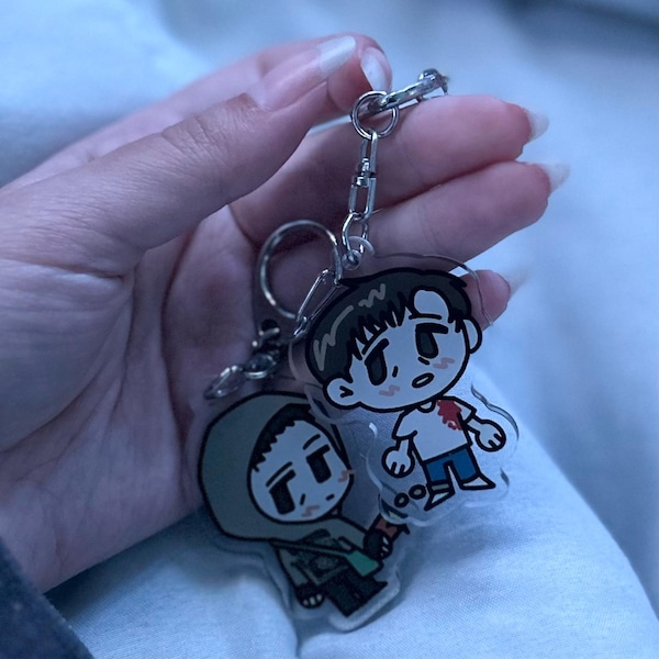 Saw Keychain + Stickers Adam, Lawrence, Amanda, Hoffman, Strahm - Etsy