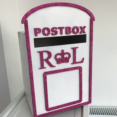PERSONALISED Wedding Post Box, Party, Royal Mail Style Flat Pack, Ready ...