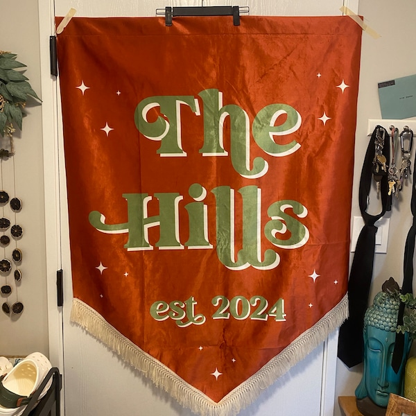 Personalized Velvet Wedding Banner Flag: Custom Event Signage - Etsy
