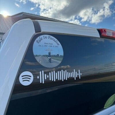 Custom Spotify Song Code Vinyl Decal Song Code Sticker Music Code Decal ...