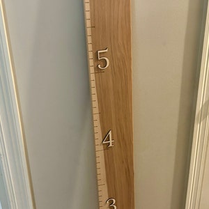 Growth Chart Ruler 3D, Wooden Measuring Stick for Kids, Giant Wall ...