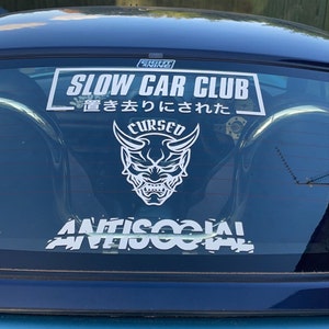 Cursed Oni Demon - Jdm Cars Stickers, Multicolored Jdm Car Accessories ...