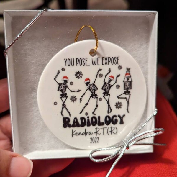 Christmas Xray Tech Gifts, Rad Tech Ornament, Radiology Gift, Radiology ...