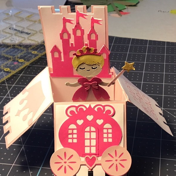 Princess Castle Card in A Box - Etsy