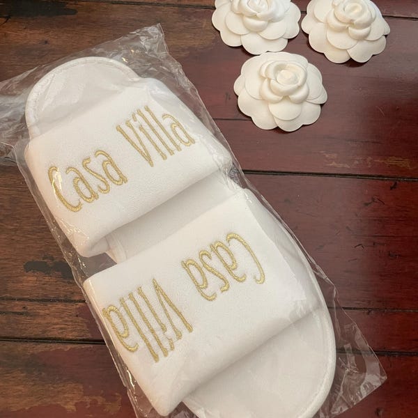 Custom Spa Slippers – Personalized Guest Slippers for Hammam, Hotel ...