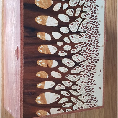 Modern Tree Wall Art, Hand Cut Marquetry Trees Wall Art, Stylish Tree ...