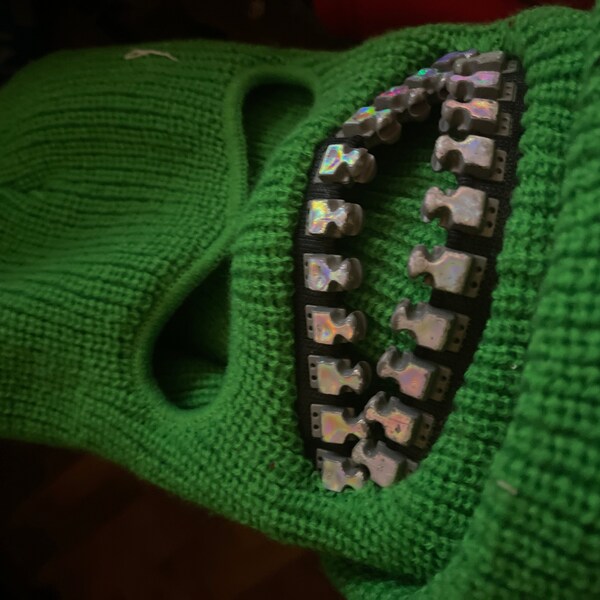 Ski Mask With Gold Teeth Zipper Mouth Zefstyle Grill Teeth Face Mask ...