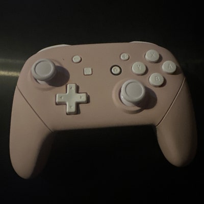 Custom Nintendo Switch Pro Controller in Sakura Pink With White Buttons ...