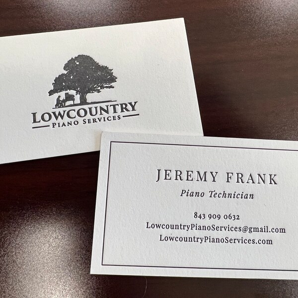 The Kennedy – Custom Letterpress Printed Calling Cards - Etsy