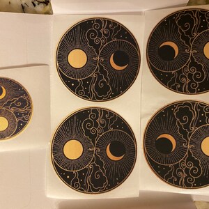 Pisces Yin Yang Stickers Large, Medium, and Small Sizes - Etsy