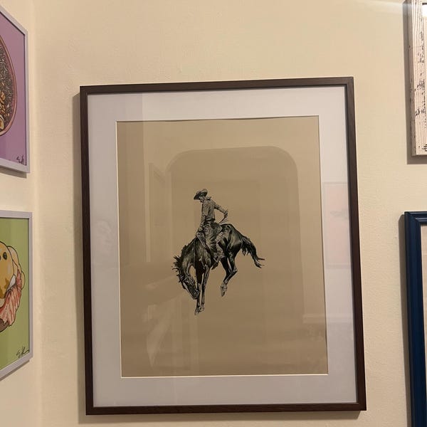 A Cowgirl and Her Horse Western Decor, Western Art, Cowboy Art, Western ...