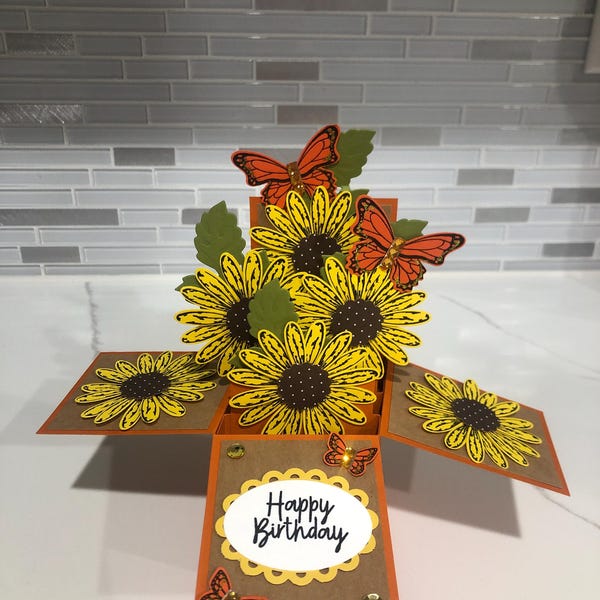 Handmade Happy Birthday to You Pop up Card, Happy Holidays, Multicolor ...